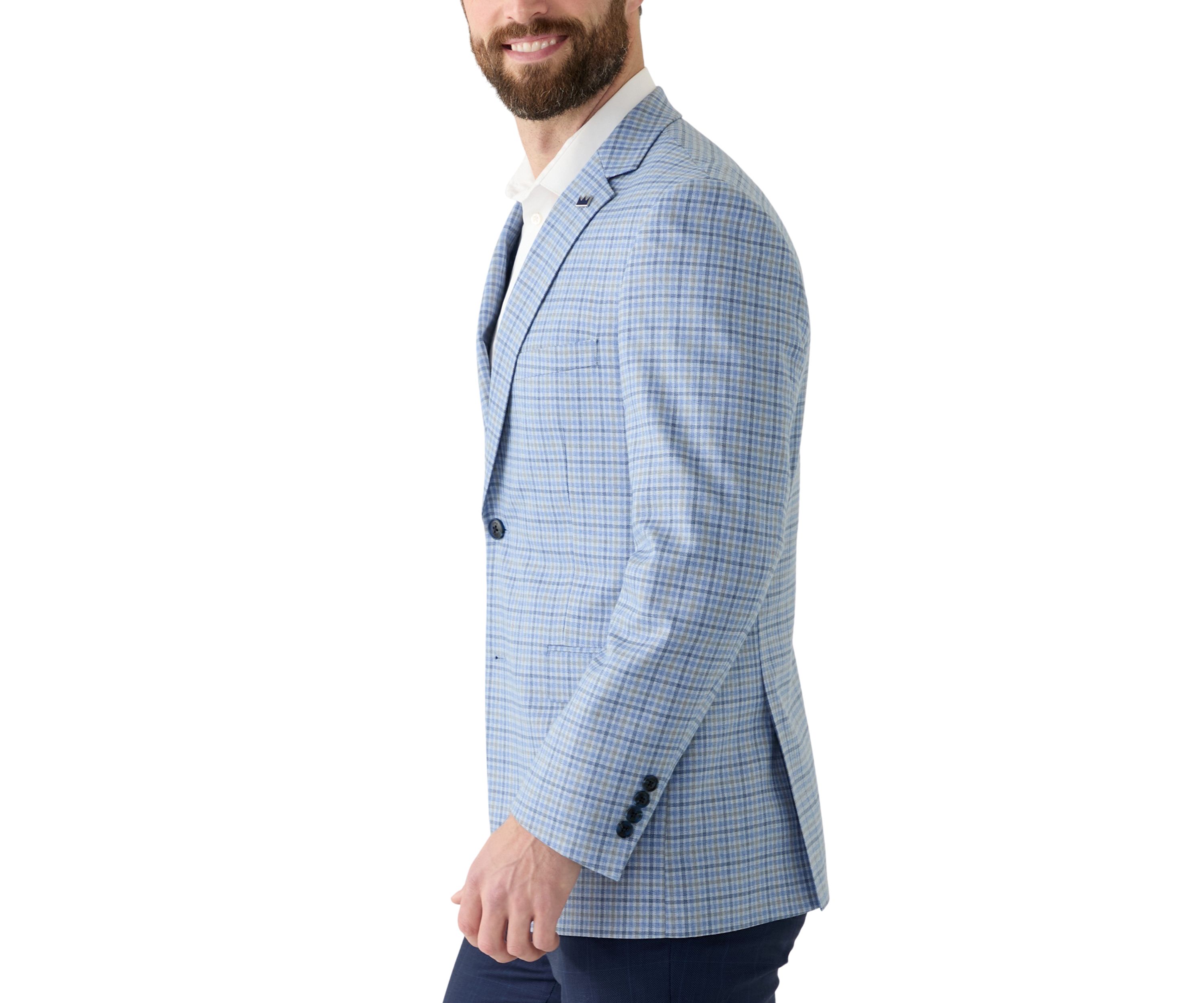 Crown & Ivy™ Blue Check Sport Coat | Belk