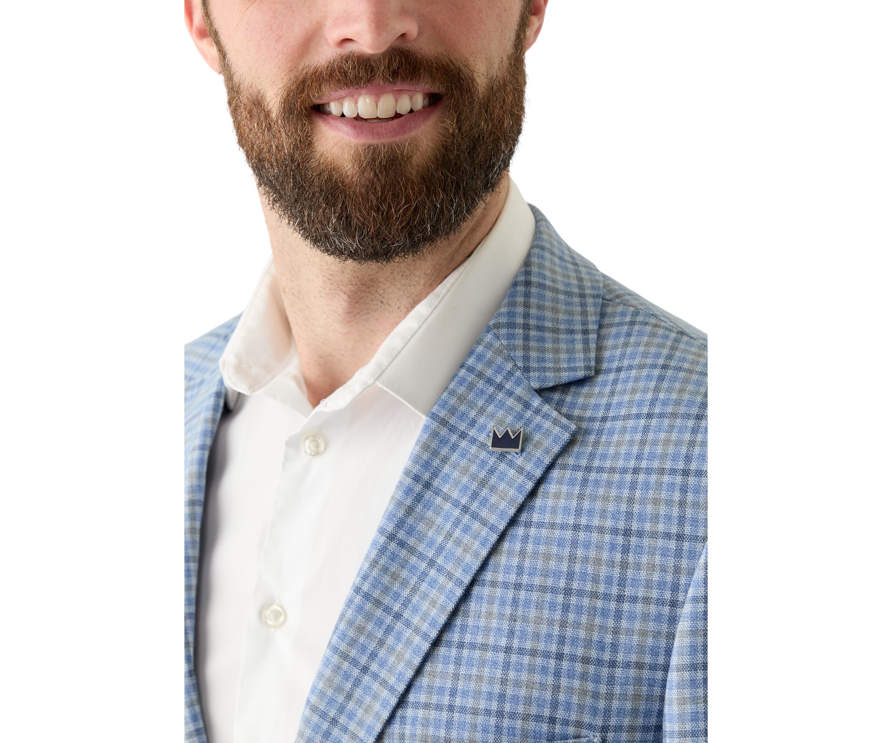 Crown & Ivy™ Blue Check Sport Coat | Belk
