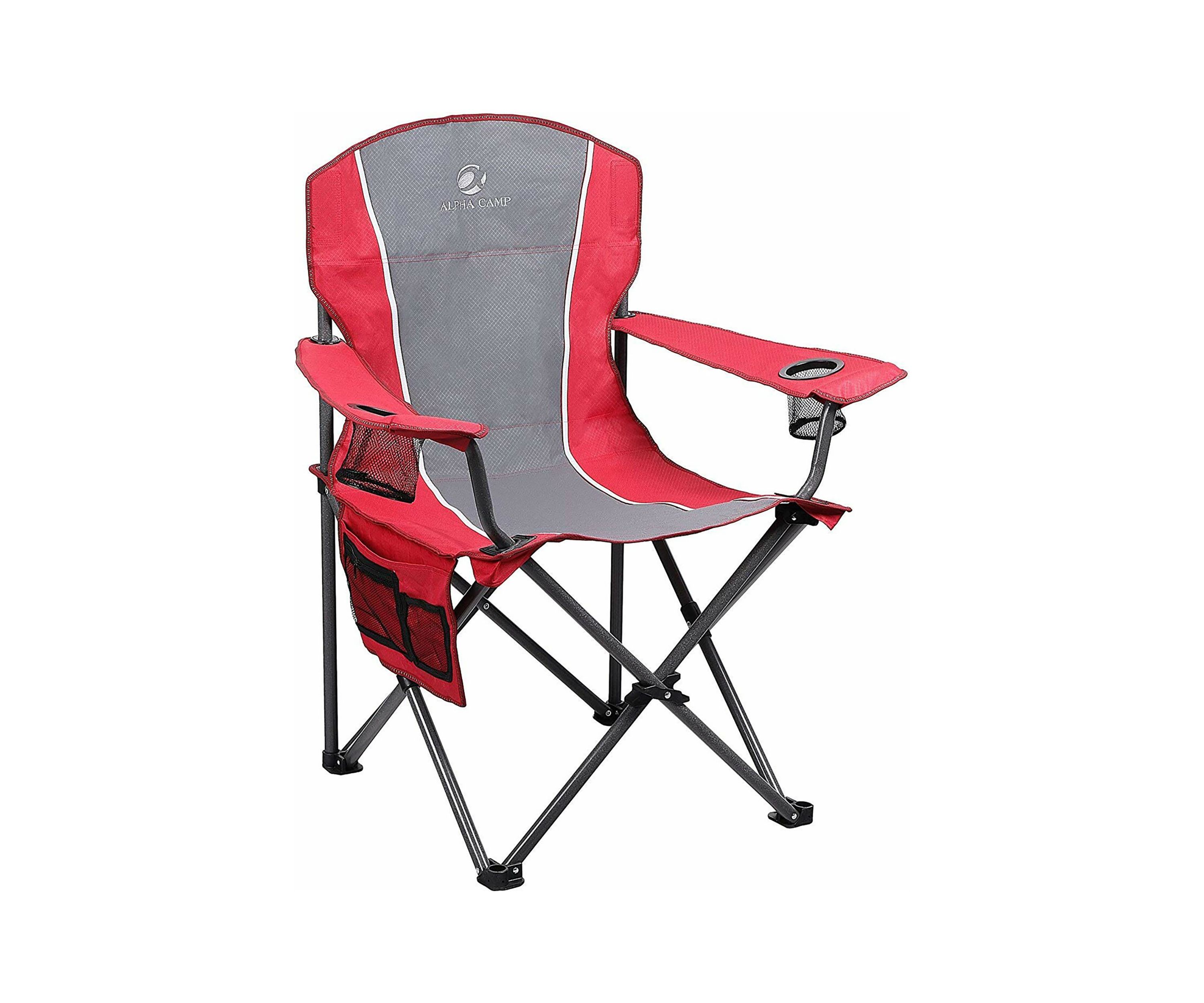 Alphacamp Portable Oversize Camping Arm Chair With Storage Bag | Belk