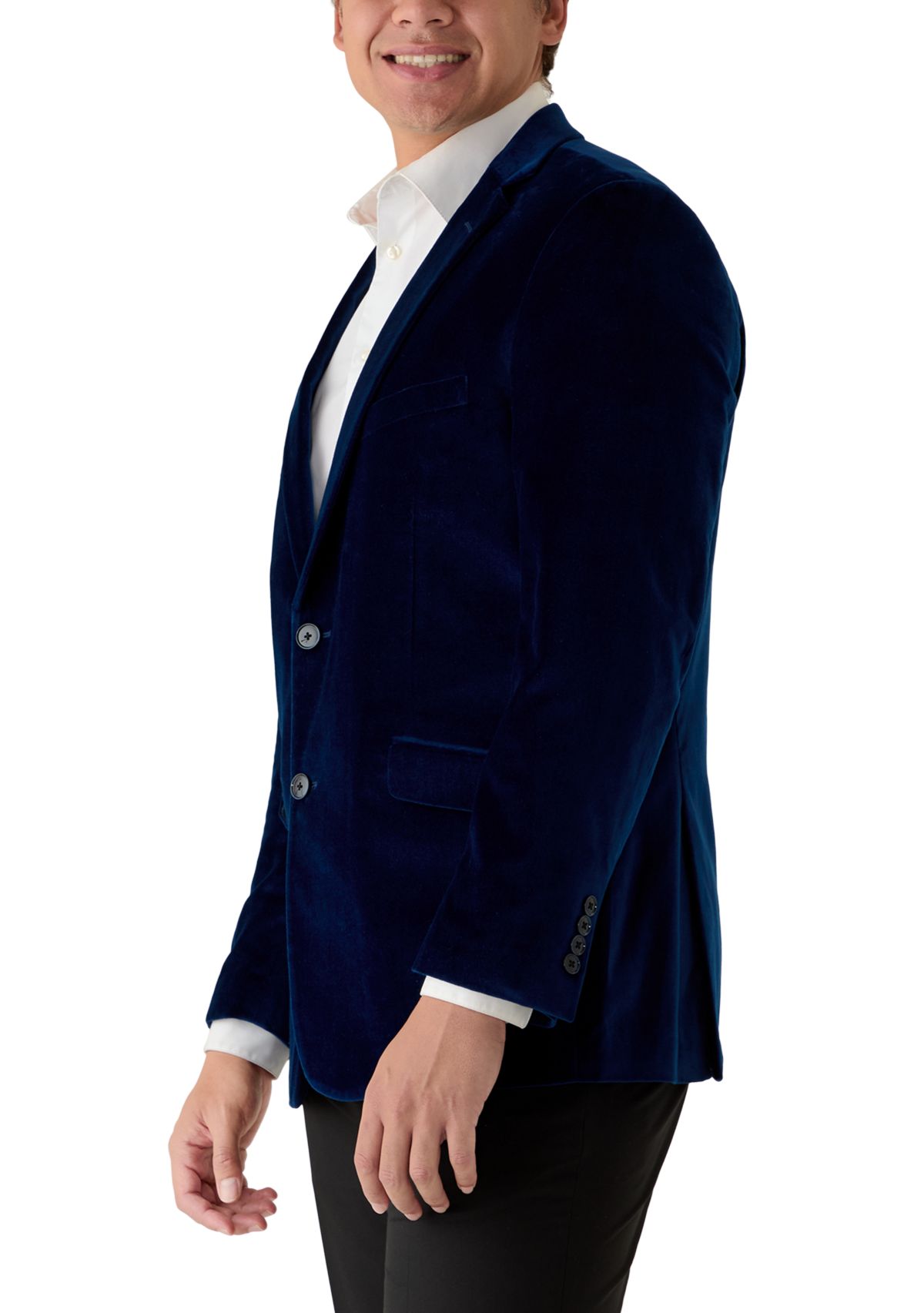 Madison Men's New Blue Velvet Blazer | Belk
