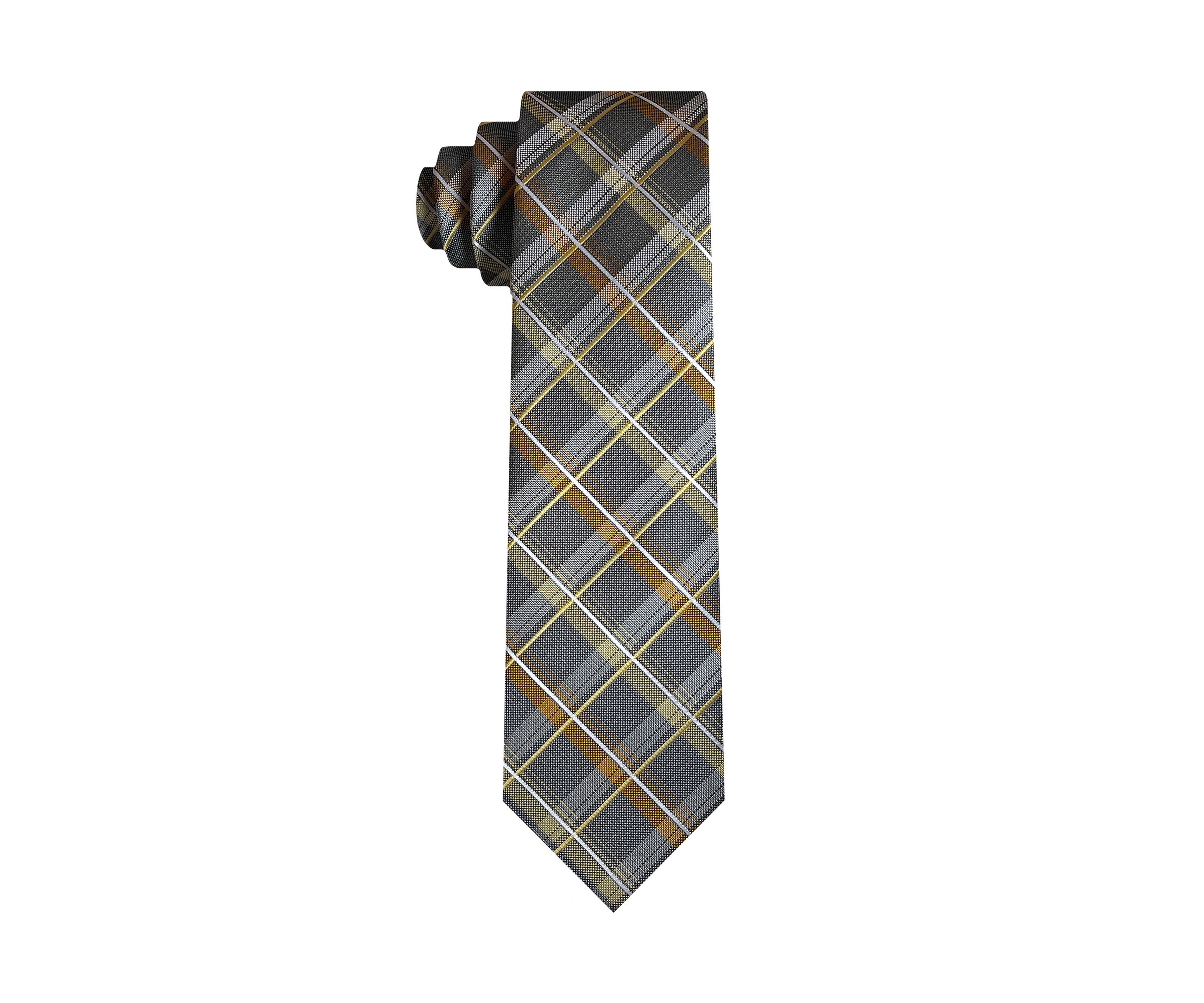 Madison Microfiber Plaid Stripe Tie | Belk