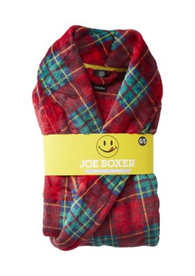 Joe Boxer Men's Plaid Plush Robe | belk
