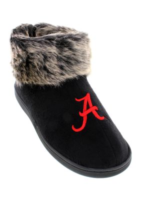 Comfy Feet NCAA Alabama Crimson Tide Faux Sheepskin Furry Top Slippers ...