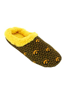 Comfy Feet NCAA Iowa Hawkeyes Chevron Slip On Slippers | belk