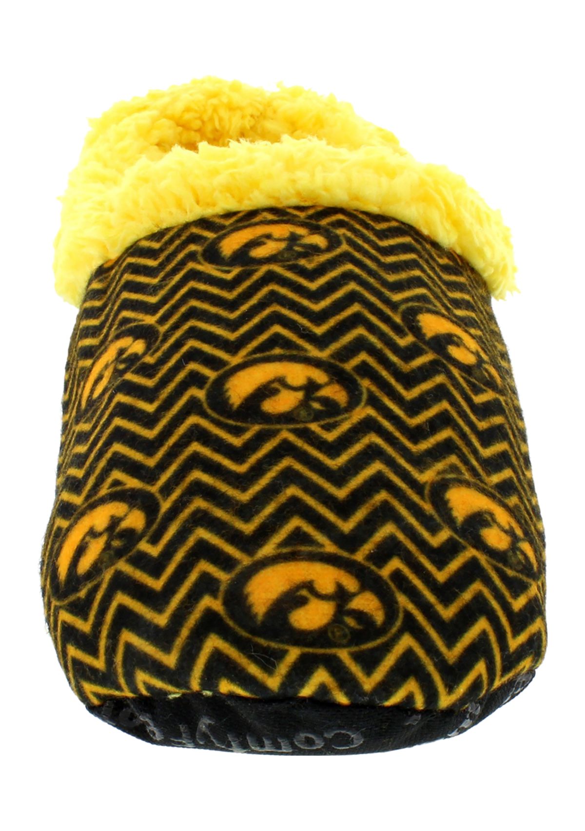 Comfy Feet NCAA Iowa Hawkeyes Chevron Slip On Slippers | Belk