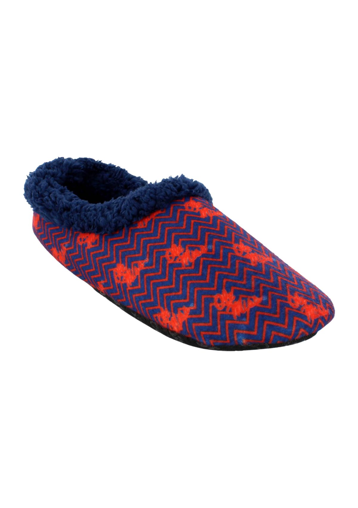 Comfy Feet NCAA Ole Miss Rebels Chevron Slip On Slippers | Belk