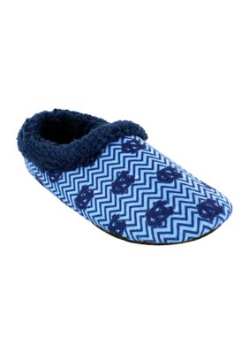 Comfy Feet NCAA North Carolina Tar Heels Chevron Slip On Slippers | belk