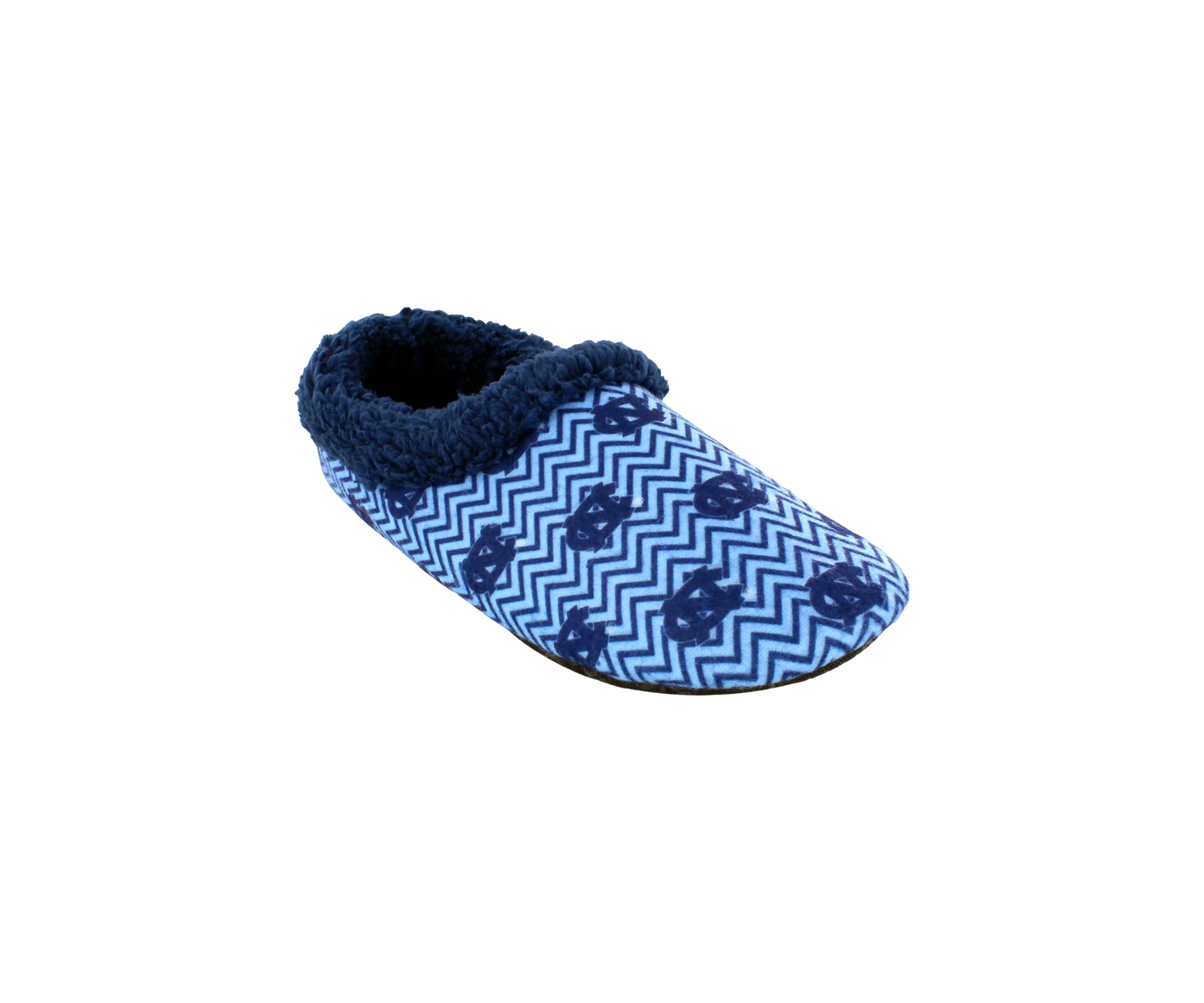 Comfy Feet NCAA North Carolina Tar Heels Chevron Slip On Slippers | Belk