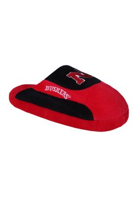 Comfy Feet NCAA Nebraska Cornhuskers Low Pro Stripe Slip On Slippers | belk