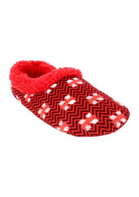 Comfy Feet NCAA Nebraska Cornhuskers Chevron Slip On Slippers | belk