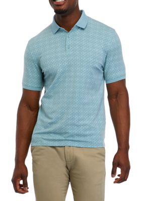 Kenneth Cole Printed Button Polo Shirt | belk