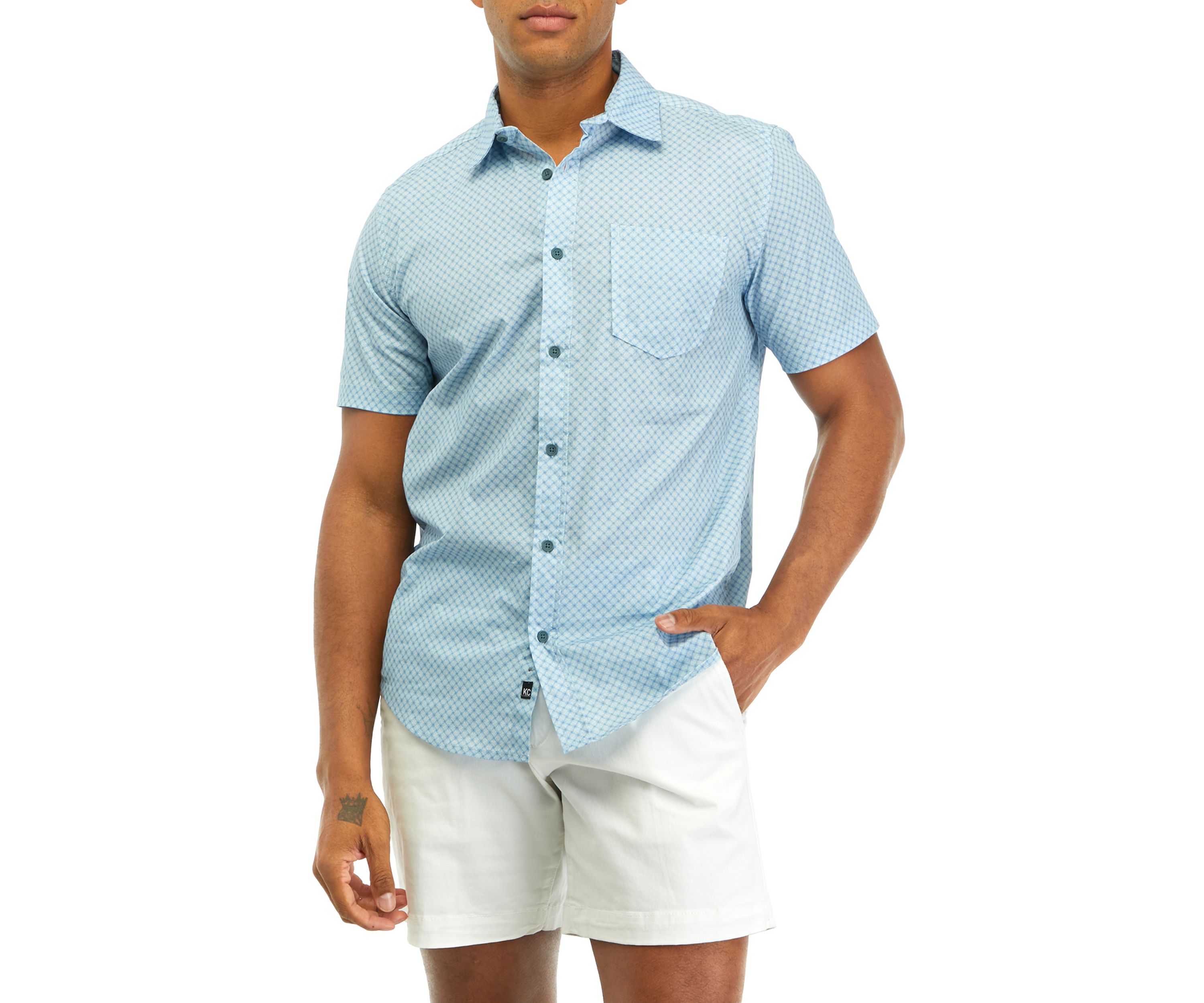 Kenneth Cole Men's Patch Pocket Sport Button Down Shirt | Belk