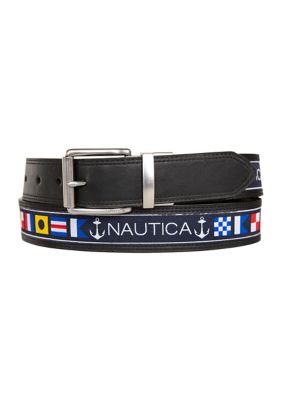 Nautica Reversible Belt w/ Flag Pattern | belk