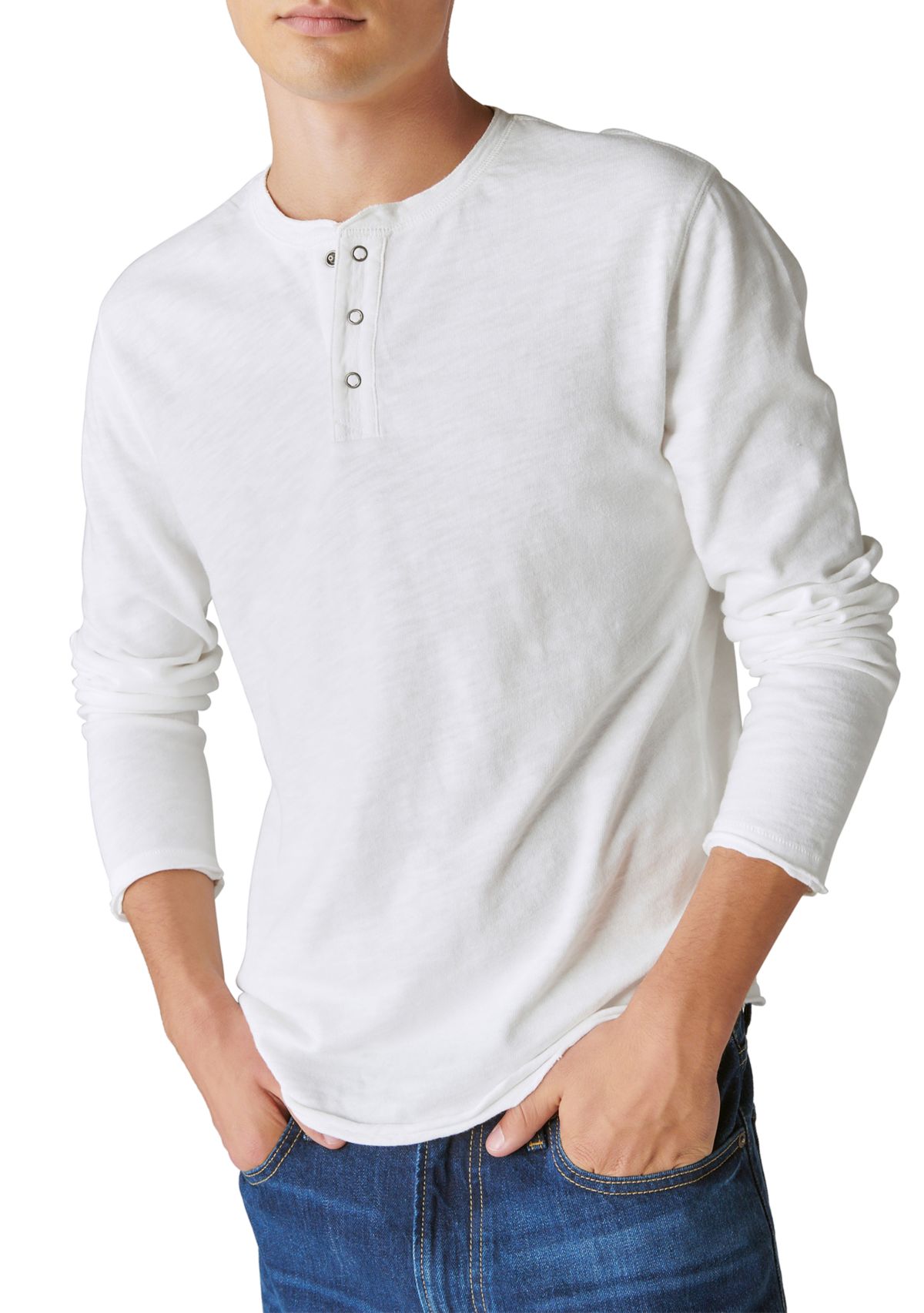 Lucky Brand Weekend Slub Jersey Long Sleeve Henley Shirt | Belk