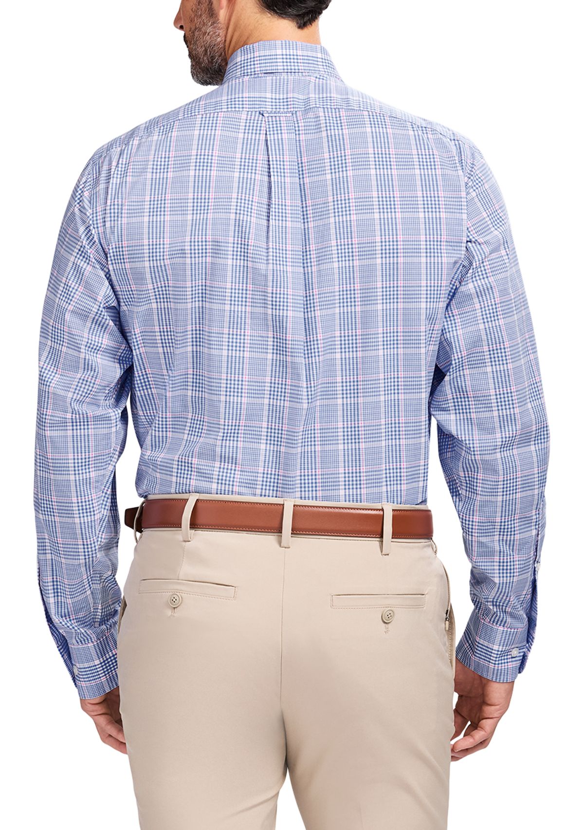 IZOD Men's All Over Stretch Regular Fit Button Down Shirt | Belk