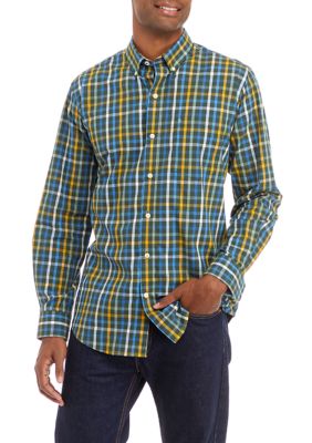 IZOD Performance Comfort Woven Saturated Multi Check Dress Shirt | belk