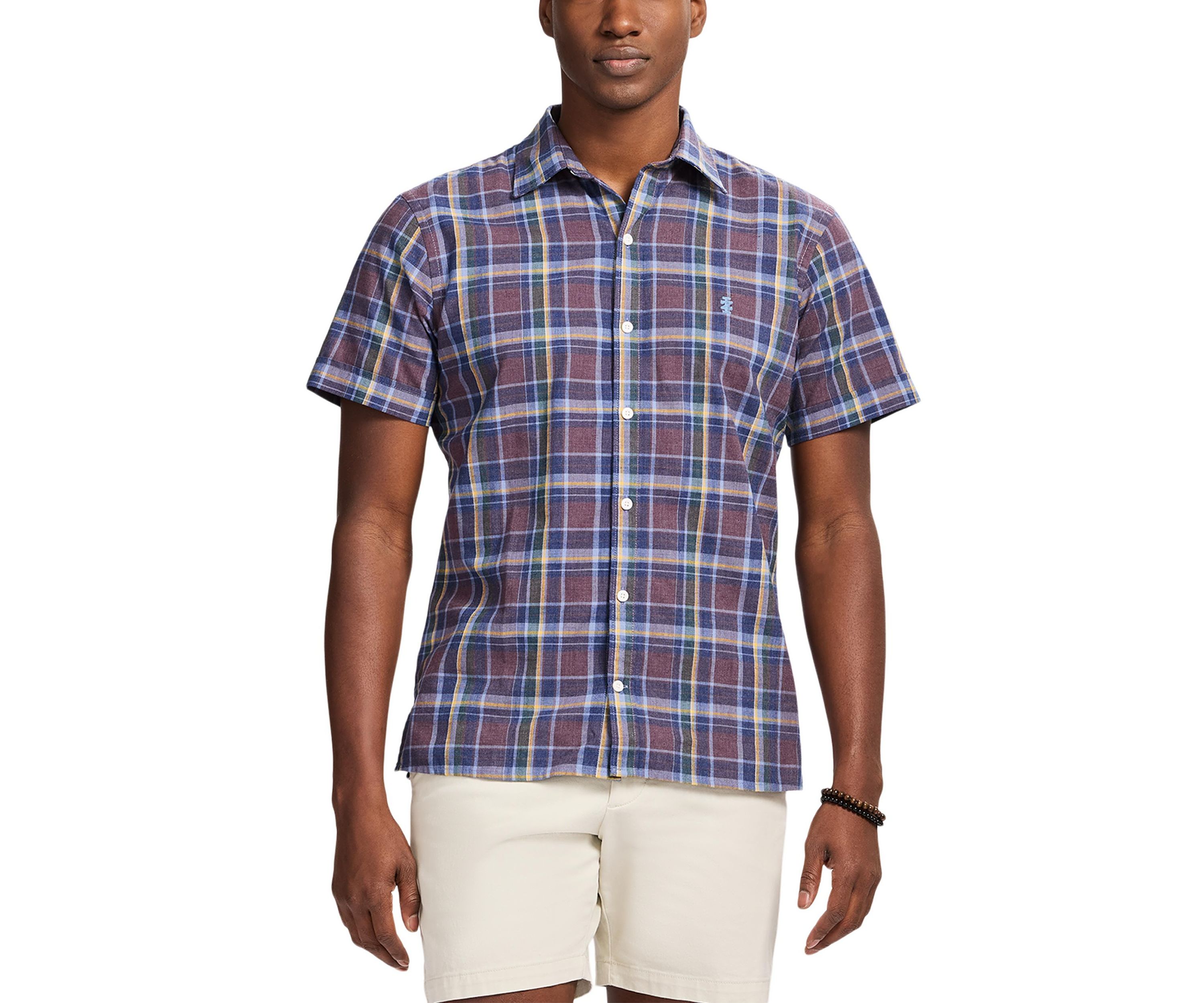 IZOD Madras Print Shirt | Belk