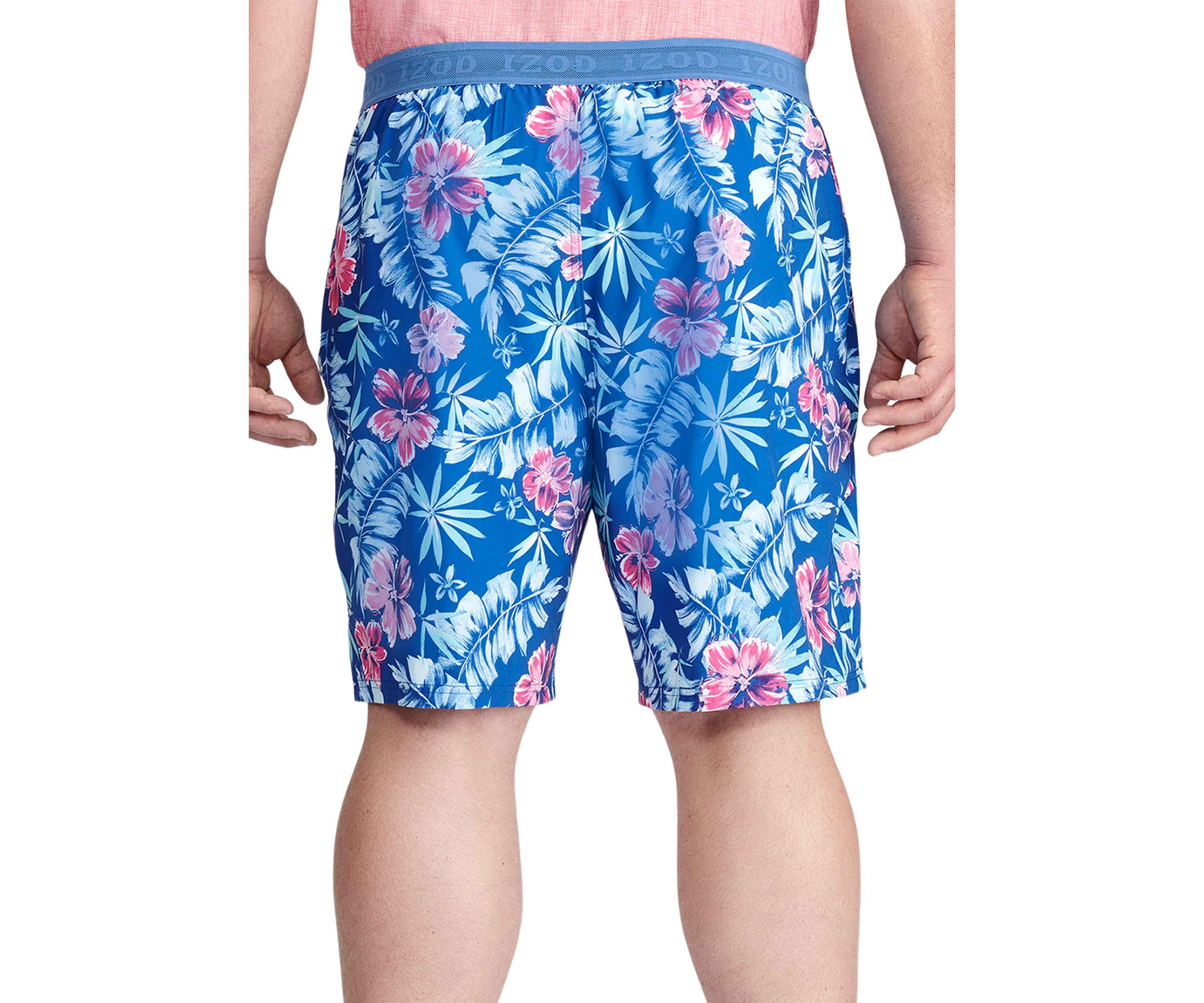 IZOD Big & Tall Saltwater Beach Performance Swim Trunks | Belk