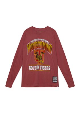 Mitchell & Ness HBCU Tuskegee Golden Tigers Long Sleeve Homecoming Graphic T-Shirt | belk