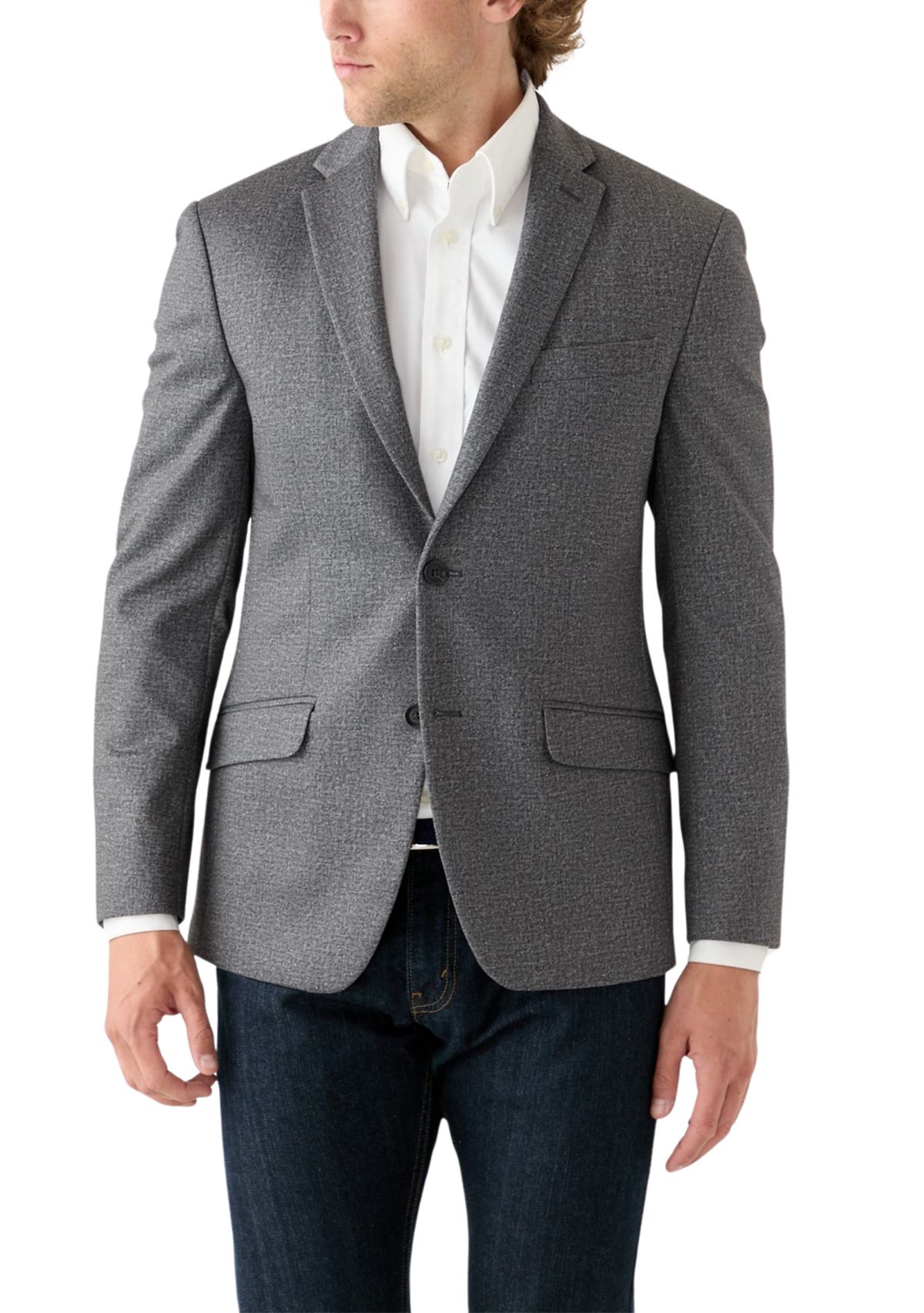 Kenneth Cole Reaction Men's Black Gray Textured Suit Separate Jacket | Belk