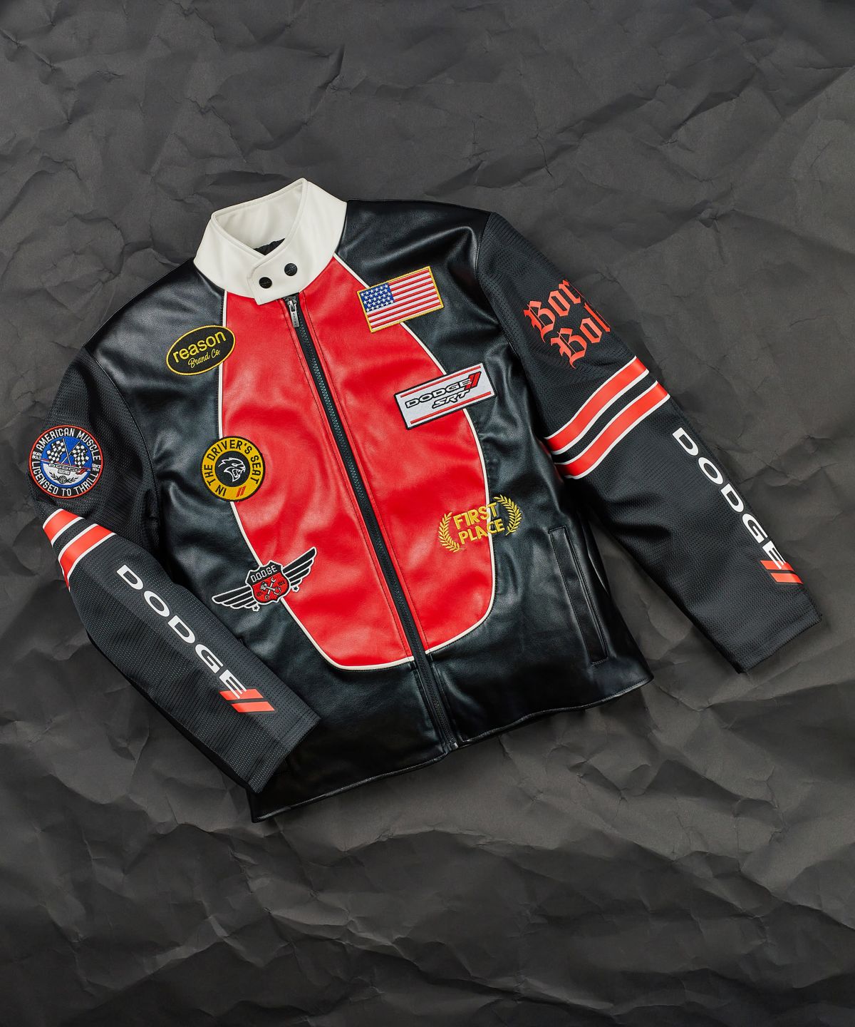 Reason Clothing DODGE BORN BOLD MOTO JACKET | Belk