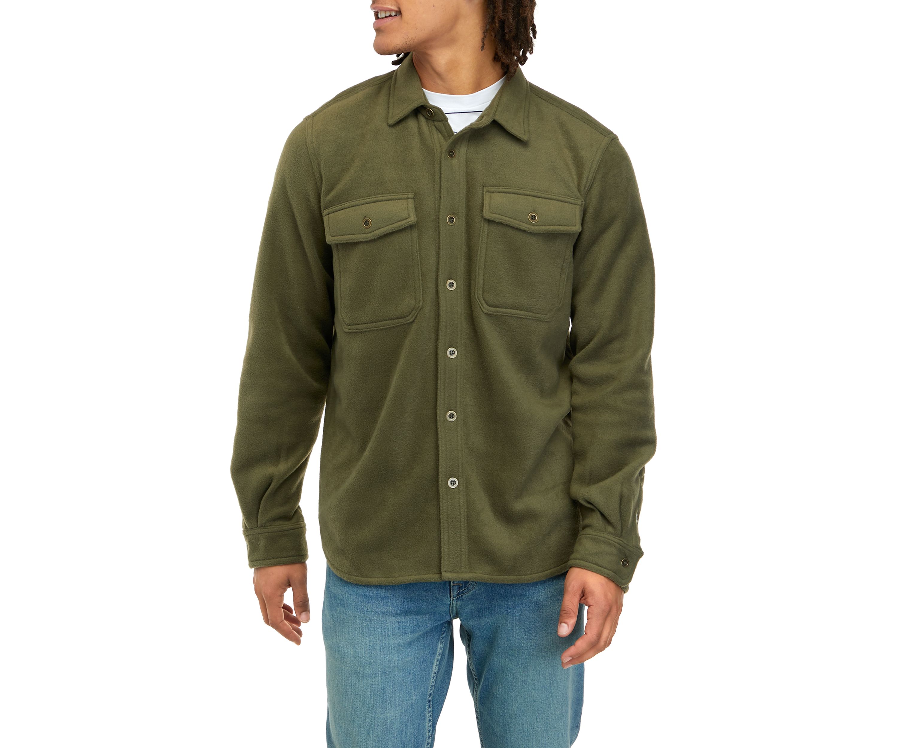 TRUE CRAFT Trolly Tan Fleece Shacket | Belk