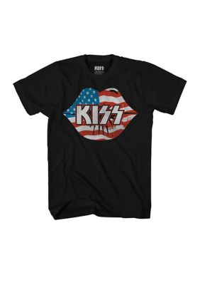 Mad Engine Short Sleeve Kiss Flag Graphic T-Shirt | Belk