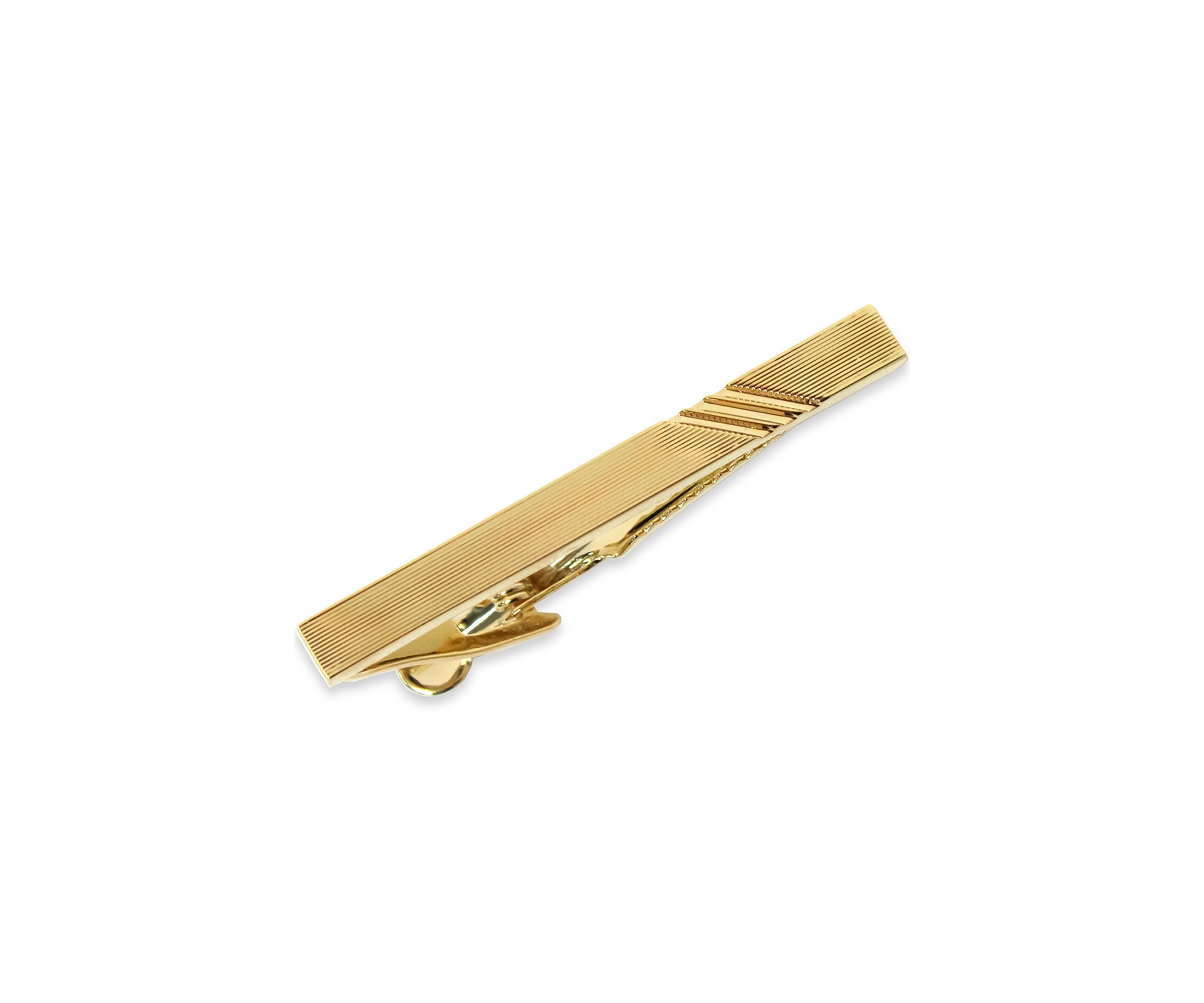 IZOD Gold Tone Stripe Tie Bar | Belk