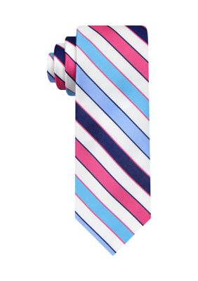 IZOD White Bar Stripe Tie | belk
