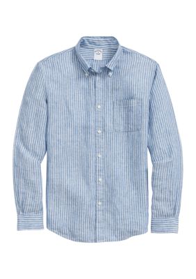Brooks Brothers Irish Linen Striped Sport Shirt | belk