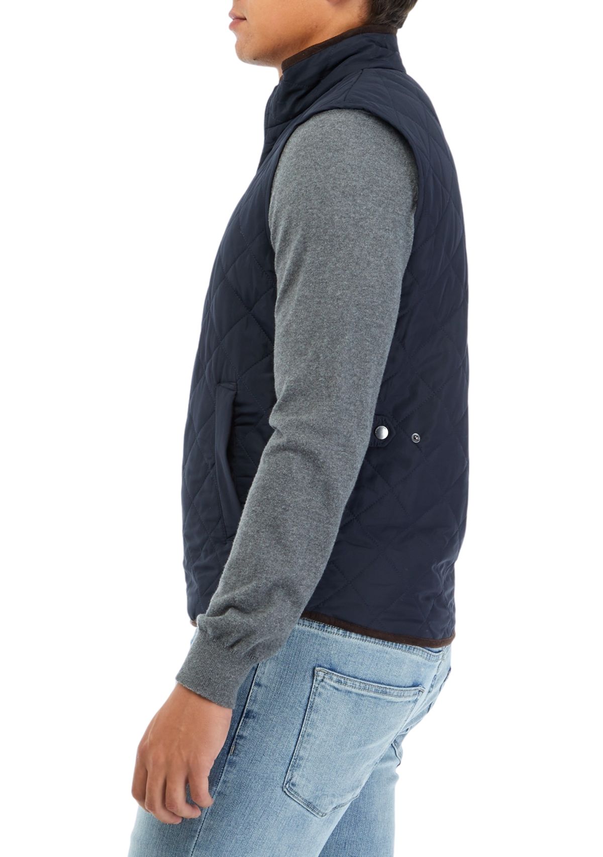 Magaschoni Men's Mock Neck Quilted Vest | Belk