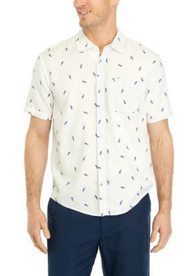 Magaschoni Men's Short Sleeve Printed Button Up Shirt | belk