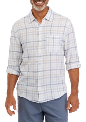Magaschoni Men's Long Sleeve Oxford Striped Shirt | belk