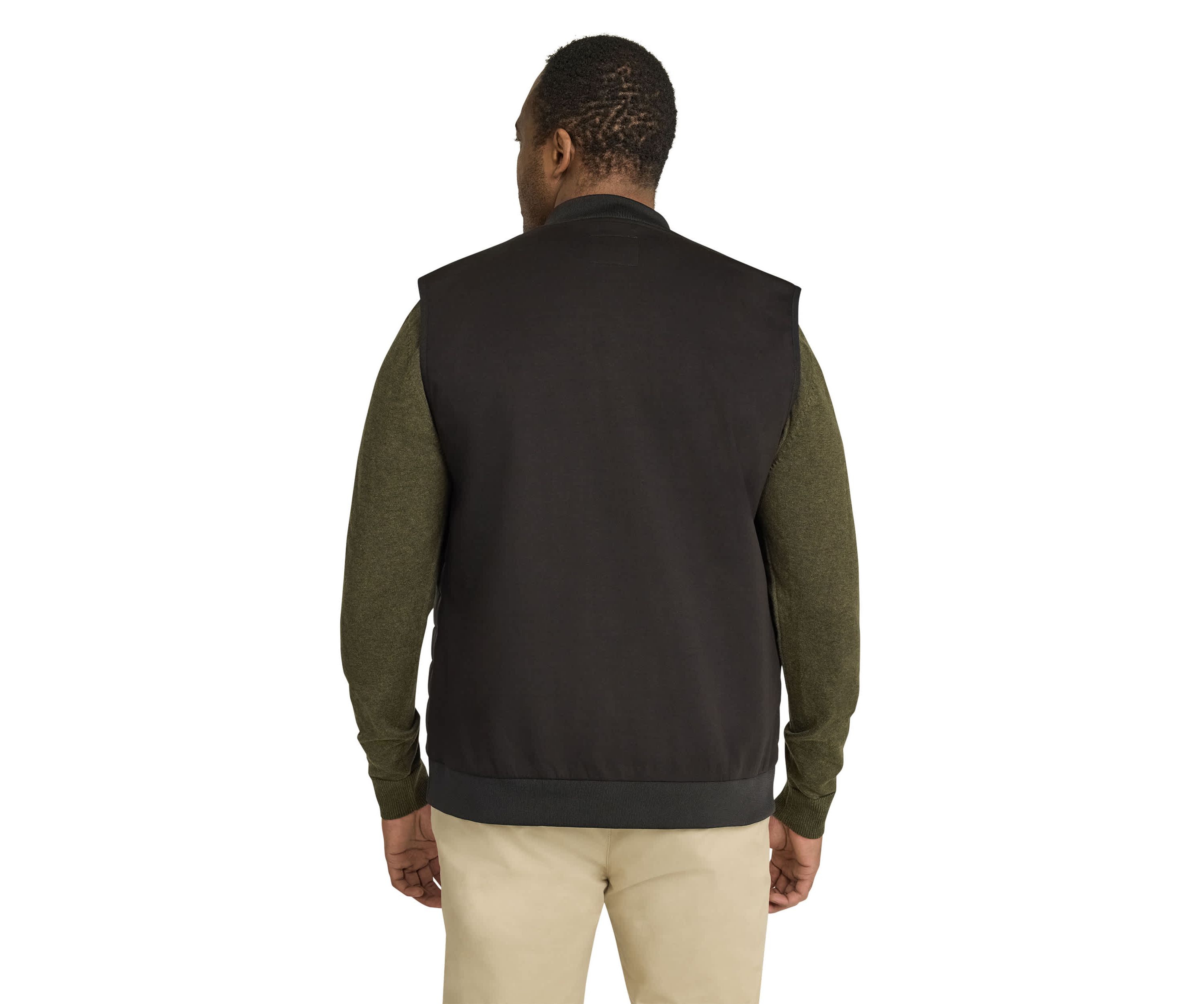 Johnny Bigg Big & Tall Colton Knit Back Puffer Vest | Belk
