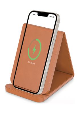 Phunkee Tree Tan Folding Leather Wireless Charging Stand | belk