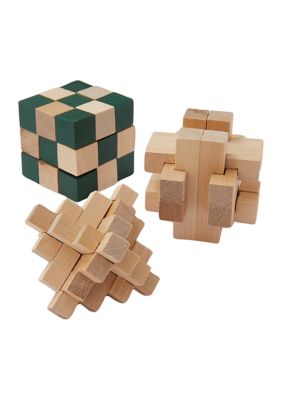 Revo International Gift Co Wooden Puzzles - 3 Pack | belk
