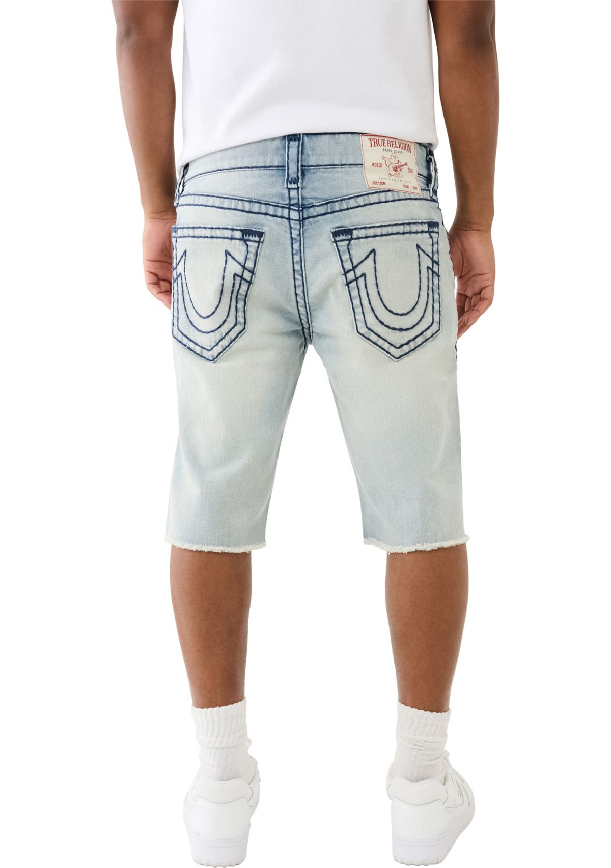True Religion Ricky Straight Fit Super T Denim Shorts | Belk