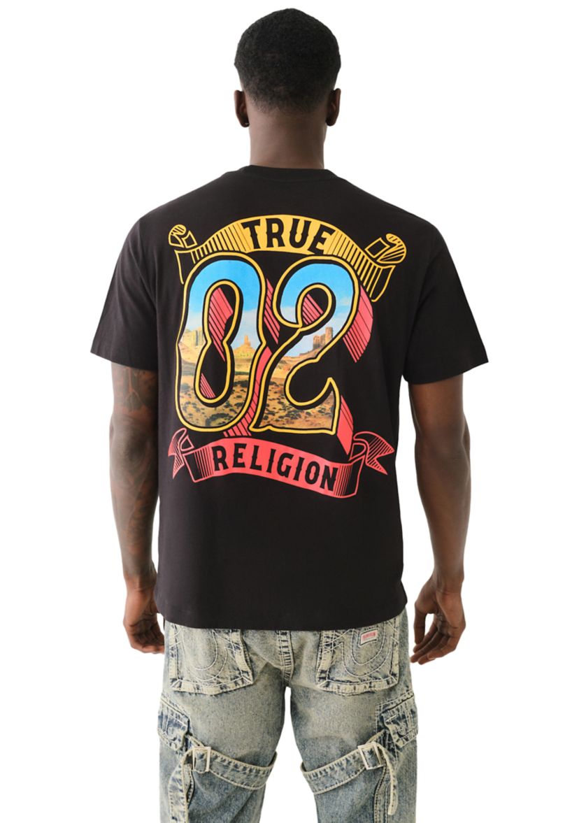 True Religion Canyon Print Short Sleeve Graphic T-Shirt | Belk