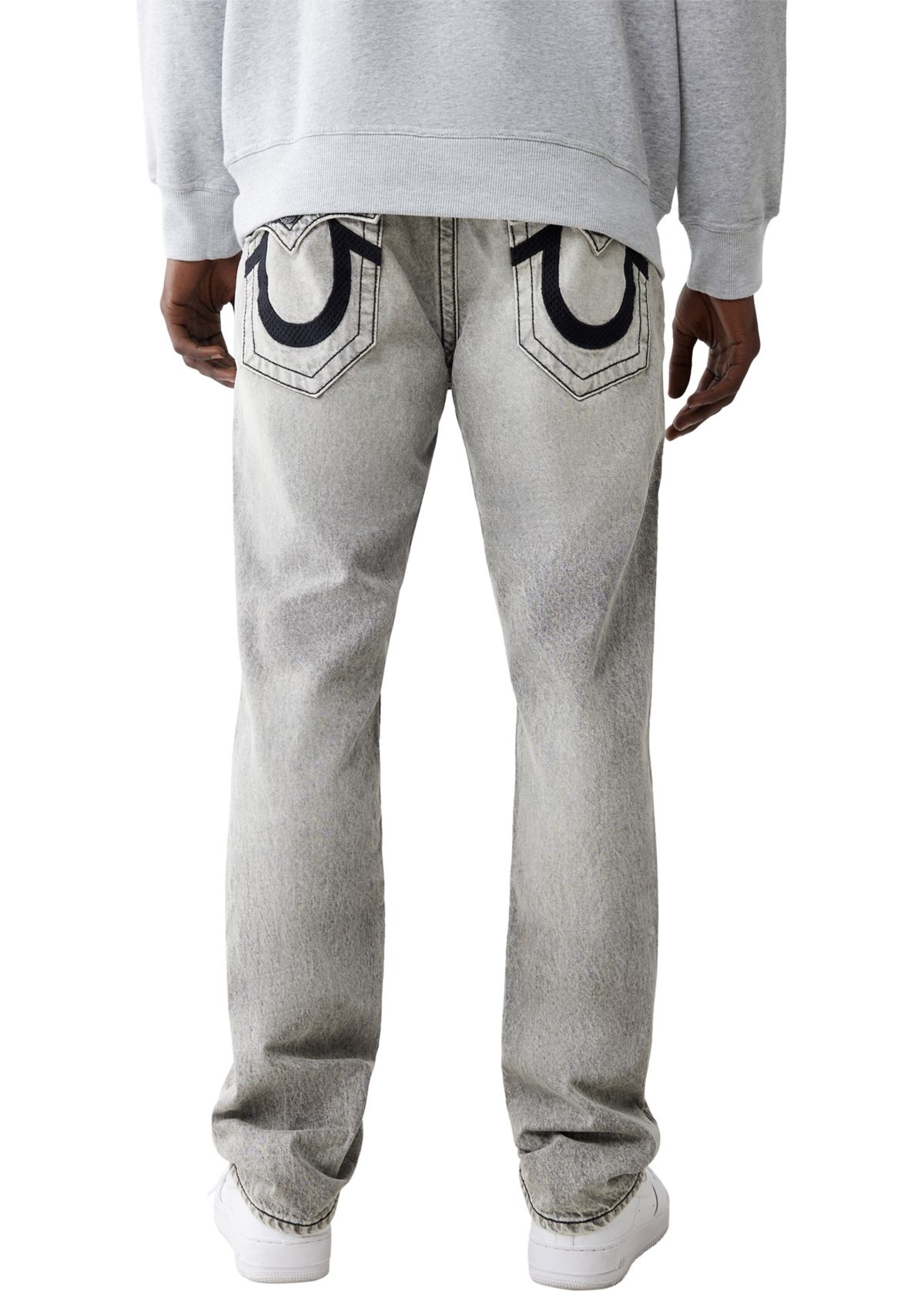 True Religion Men's Ricky Mesh Embroidered Horseshoe Straight Jeans | Belk