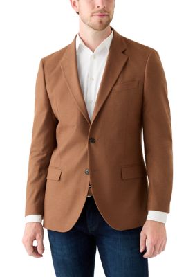 Nautica Solid Brown Flannel Touch Sport Coat | Belk