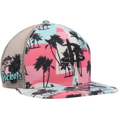 New Era NBA Houston Rockets Palm Trees 9FIFTY Trucker Snapback Hat | belk