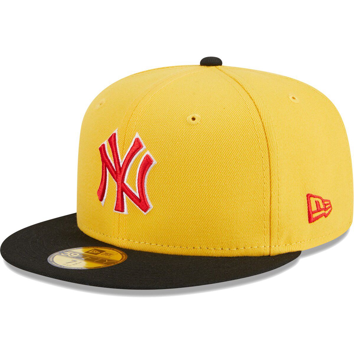New Era MLB Yellow/Black New York Yankees Grilled 59FIFTY Fitted Hat | Belk