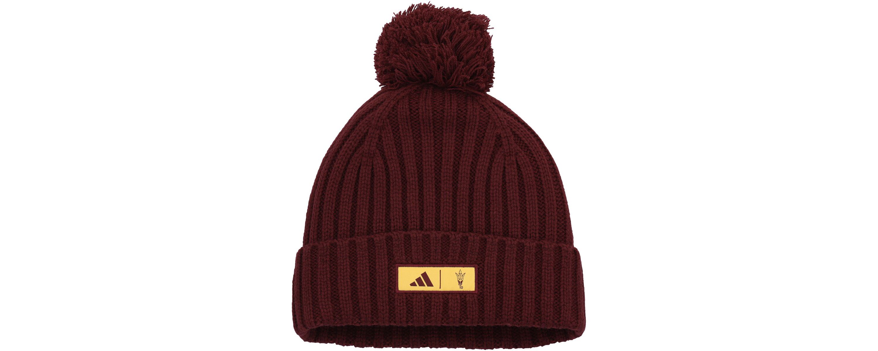 adidas NCAA Arizona State Sun Devils Modern Ribbed Cuffed Knit Hat with ...