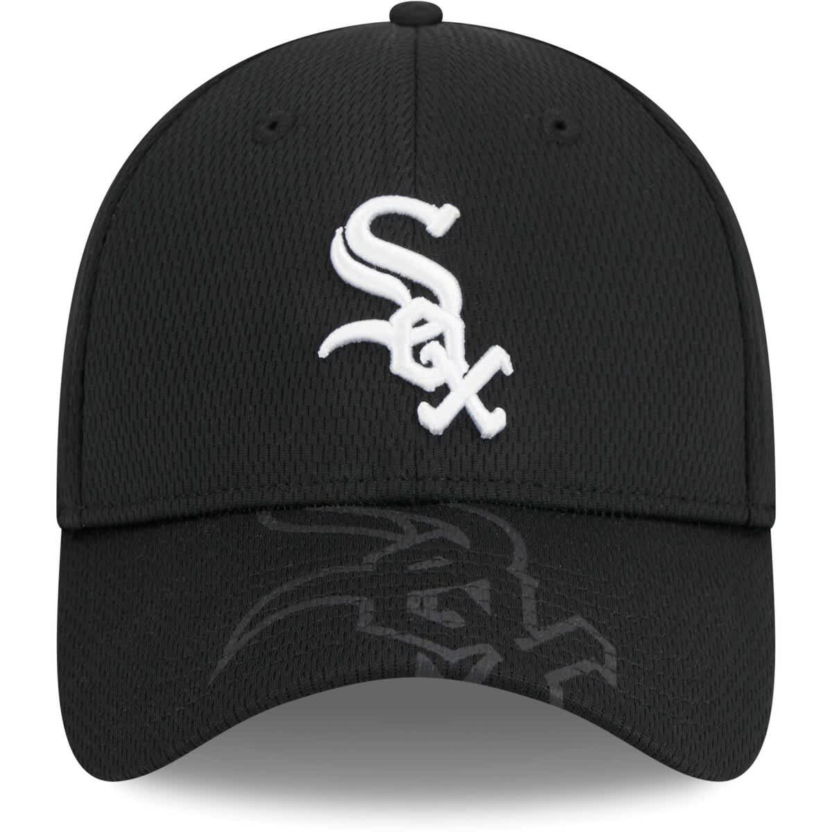 New Era Chicago White Sox MLB Chicago Sox Top Visor 39THIRTY Flex Hat ...