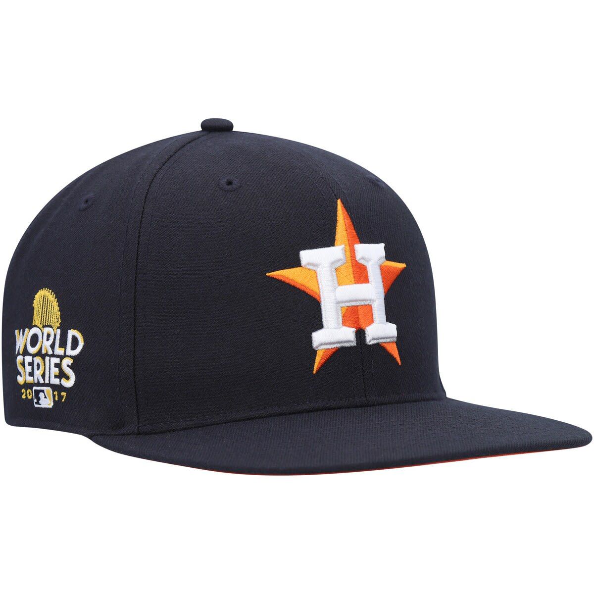 '47 MLB Houston Astros 2017 World Series Sure Shot Captain Snapback Hat ...
