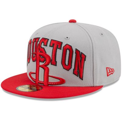 New Era NBA Gray/Red Houston Rockets Tip-Off Two-Tone 59FIFTY Fitted ...