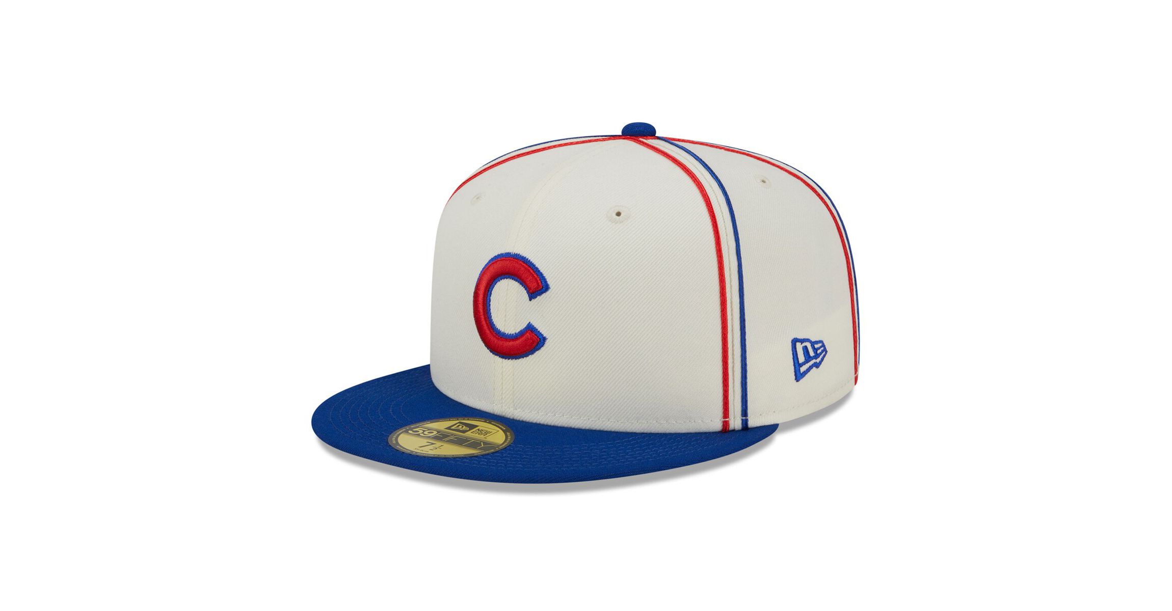 New Era MLB Cream/Royal Chicago Cubs Chrome Sutash 59FIFTY Fitted Hat ...