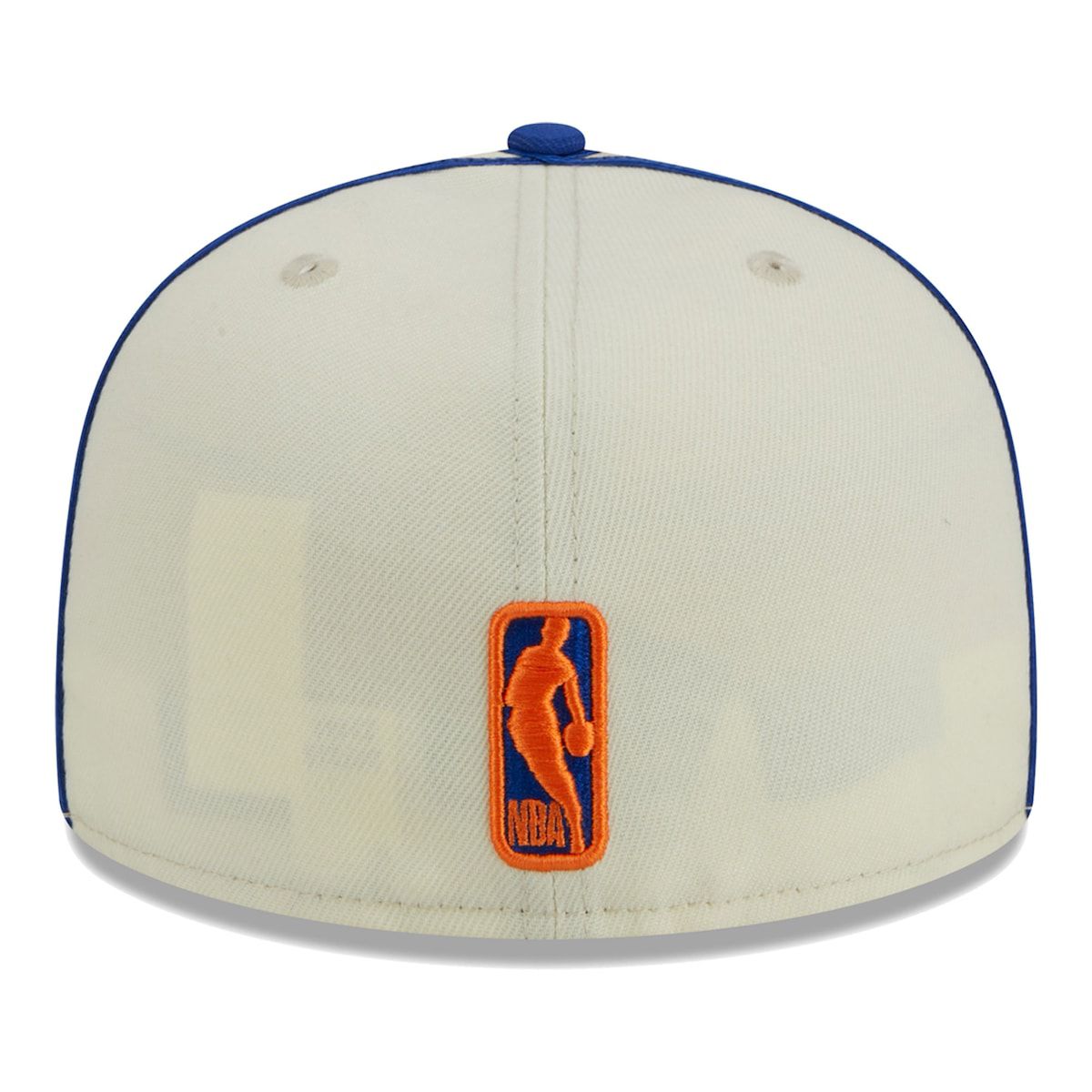 New Era NBA Cream/Blue New York Knicks Piping 2-Tone 59FIFTY Fitted Hat ...