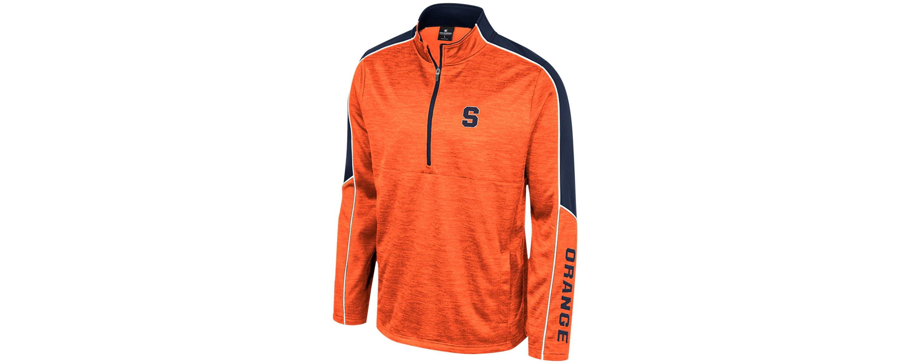 Colosseum Syracuse Orange NCAA Syracuse Marled Half-Zip Jacket | Belk