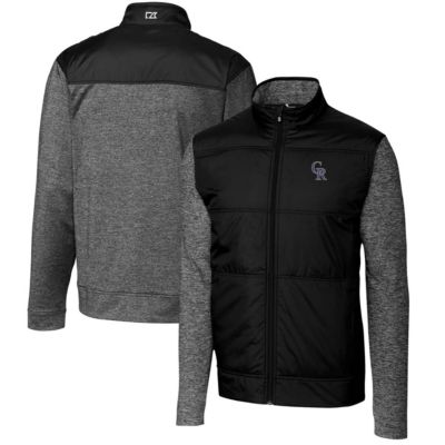 Cutter & Buck MLB Colorado Rockies Stealth Hybrid Quilted Full-Zip ...